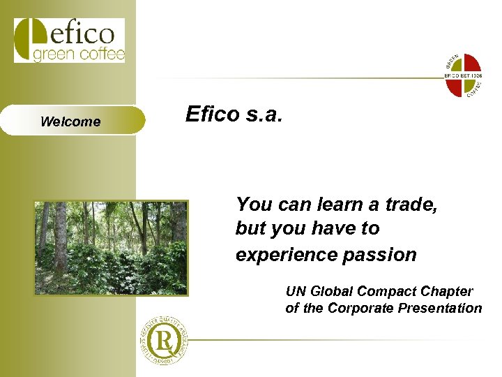 Welcome Efico s a You can learn a