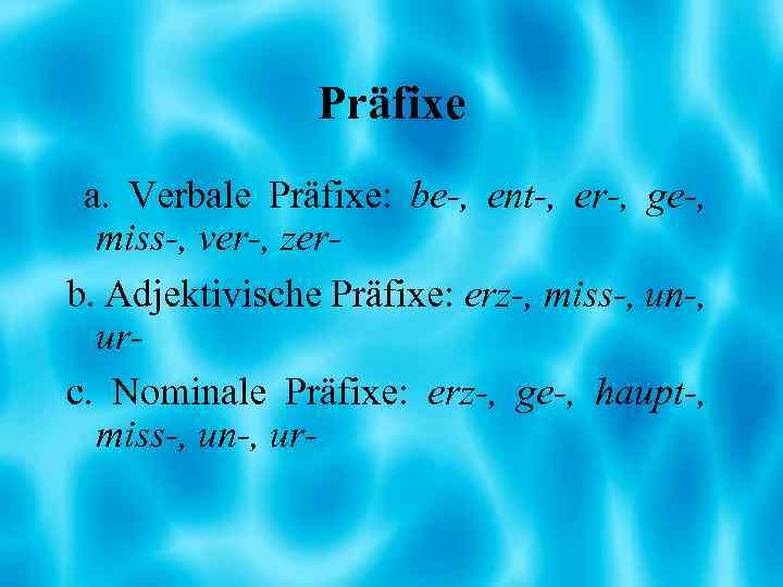 Wege der Bereicherung des deutschen Wortschatzes Die Wortbildungsarten