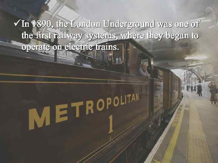 London Underground ü London Underground — the