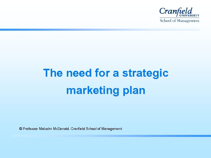 The Role of World Class Marketing in Successful