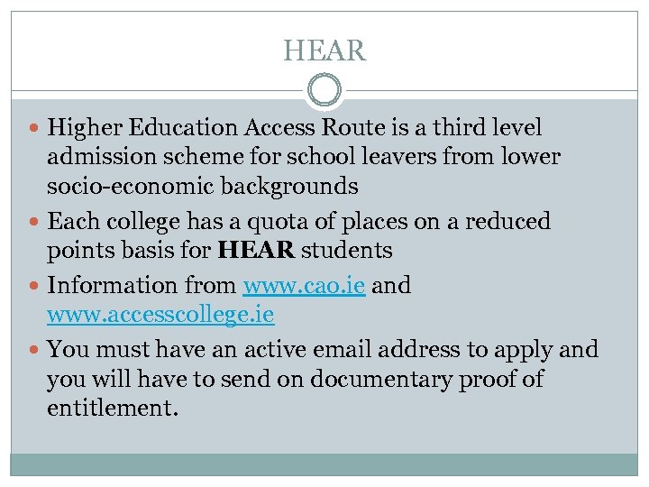 Leaving Cert and Beyond INFORMATION FOR PARENTS