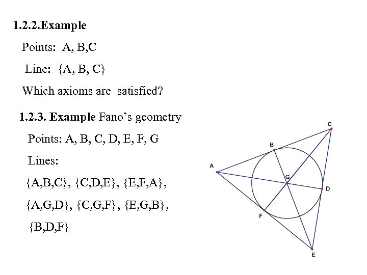 Lesson 1 Axiomatic Systems And Incidence Geometry Outline Lesson 1 Axiomatic Systems And Incidence Geometry Outline