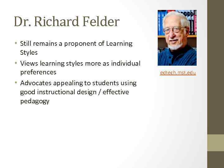 Validity of Learning Styles Questioning the validity of
