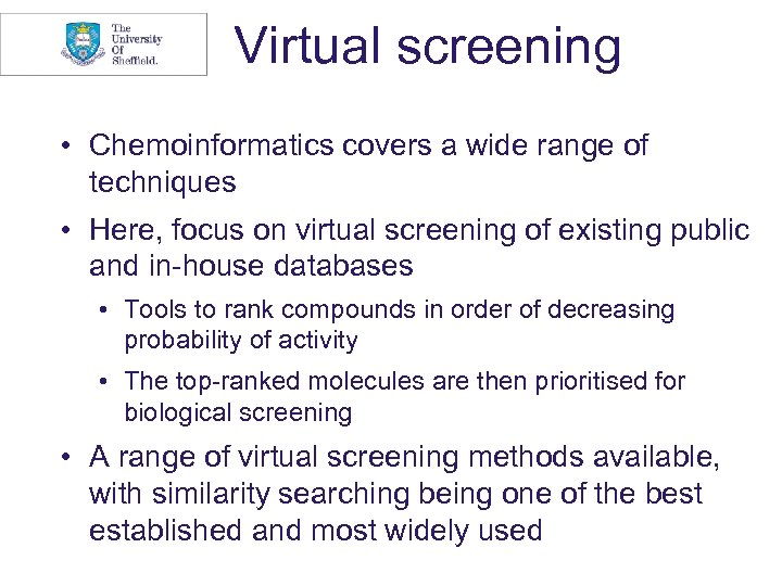 Fusing database rankings in similarity-based virtual screening Peter