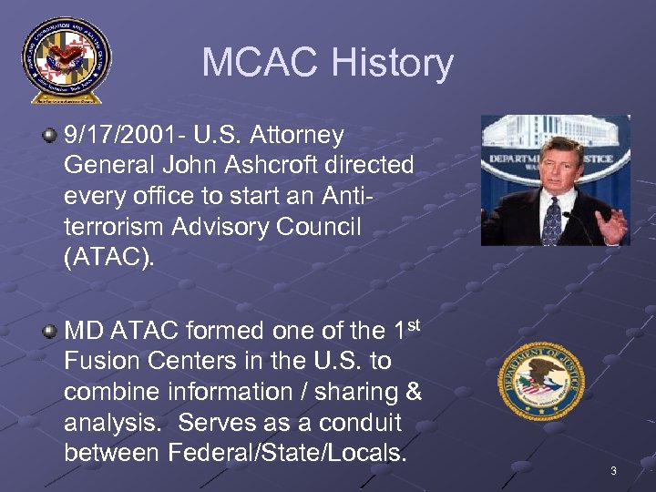 Maryland Coordination Analysis Center Overview February 2010