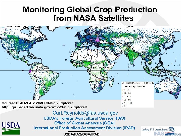 Monitoring Global Crop Production from NASA Satellites Source
