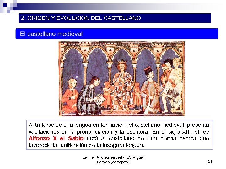 Tema 10 Origen y evolución del castellano El