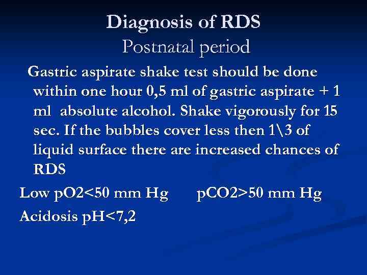 Respiratory disorders in newborns The occurrence of