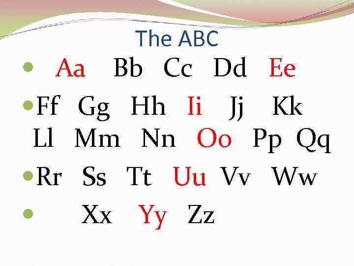 ПРАВИЛА ЧТЕНИЯ Rules of reading Aa
