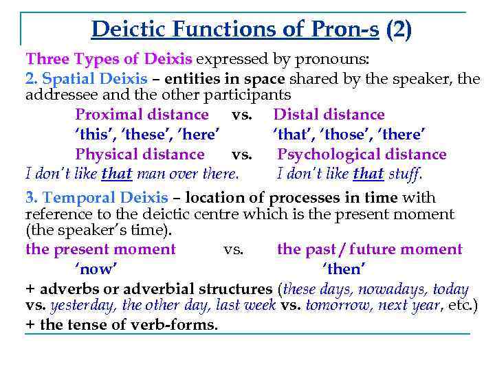 Minor Notional Parts of Speech Meet the Pronoun