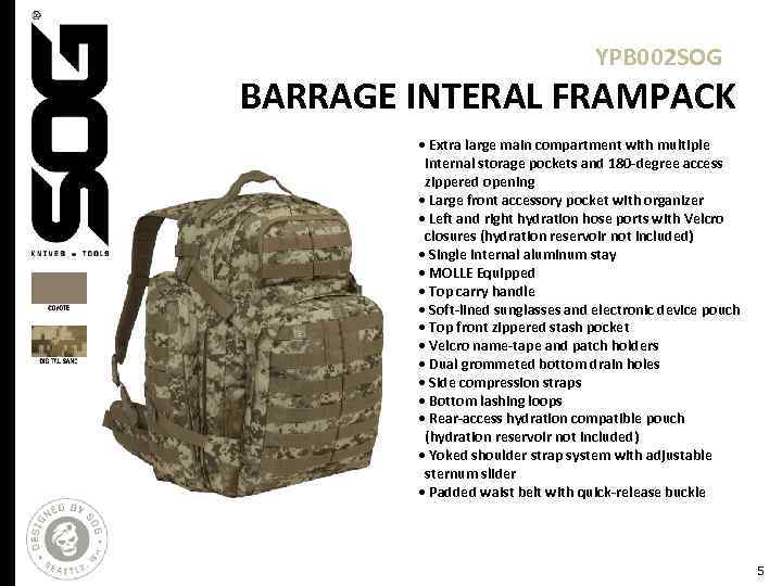 2 YPB 001 SOG NINJA BACKPACK