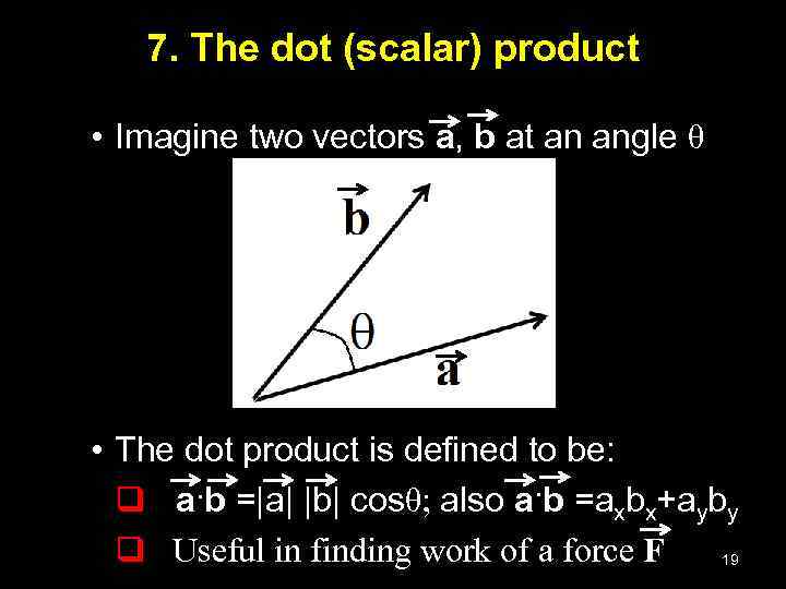 L 02 Vectors and Scalars Outline 1 Physical