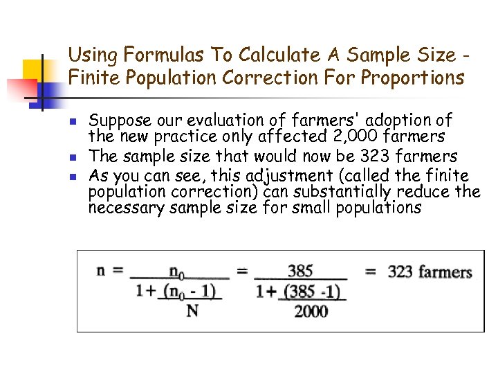 N Determining Sample Size Determining Sample Size N Determining Sample Size Determining Sample Size