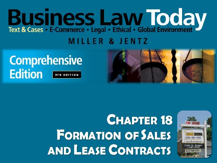 CHAPTER 18 FORMATION OF SALES AND LEASE CONTRACTS