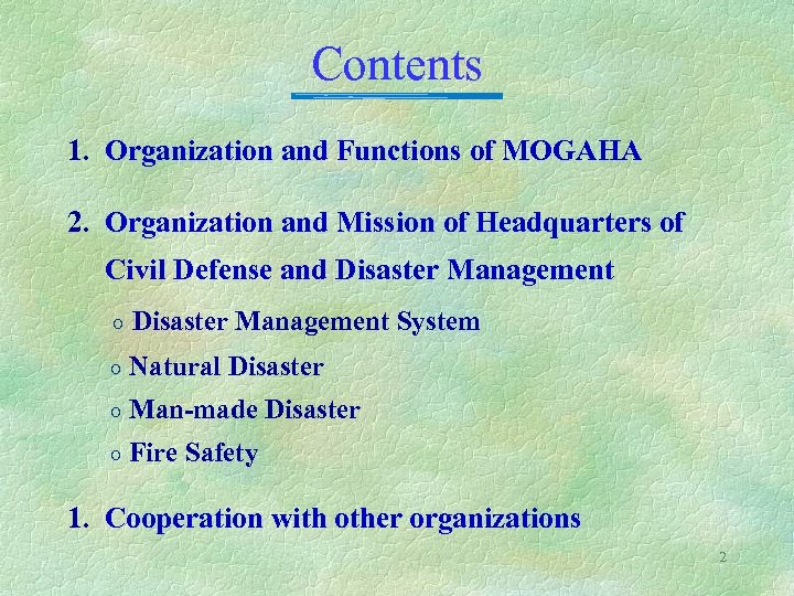 Disaster Management System of the Republic of Korea