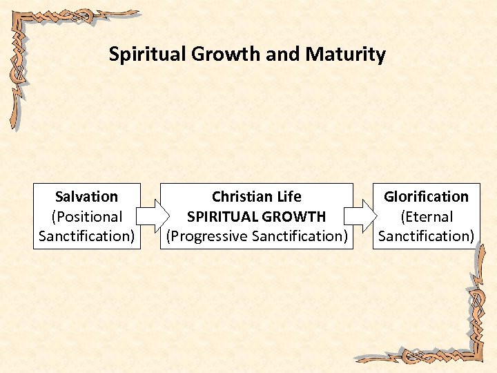 Spiritual Growth and Maturity Brethren I count