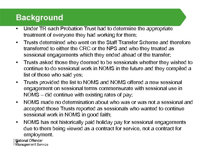 NPS Flexible Workforce Requirements Hazel Elliott 27 June