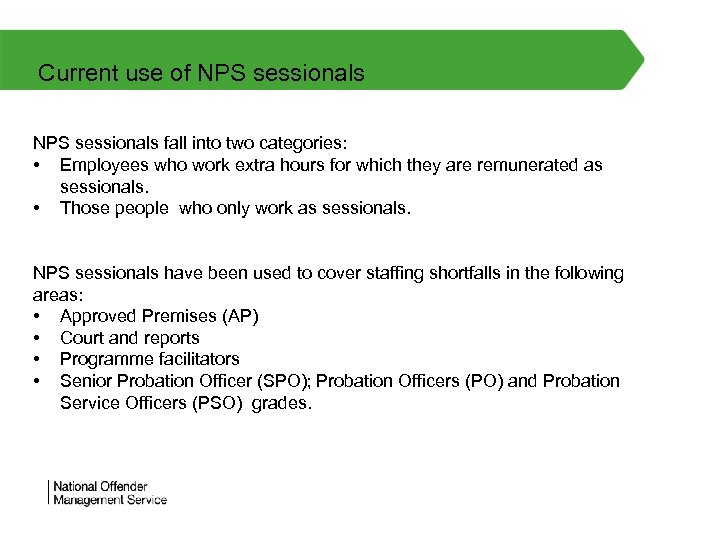 NPS Flexible Workforce Requirements Hazel Elliott 27 June