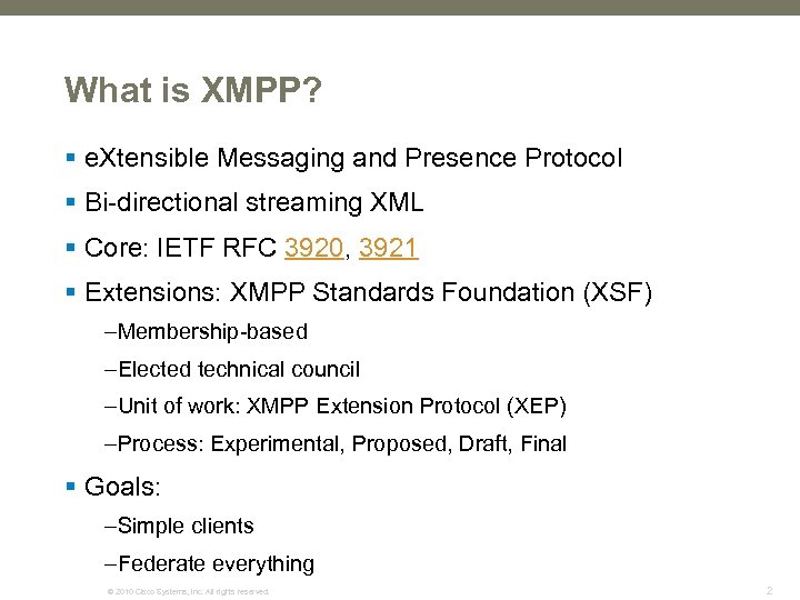 Introduction To XMPP Joe Hildebrand Presentation ID 2008