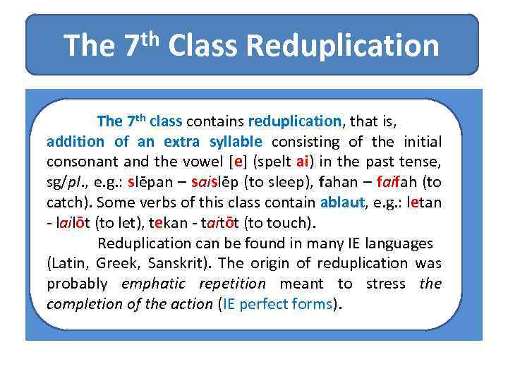 Old English Verb Ablaut In linguistics ablaut