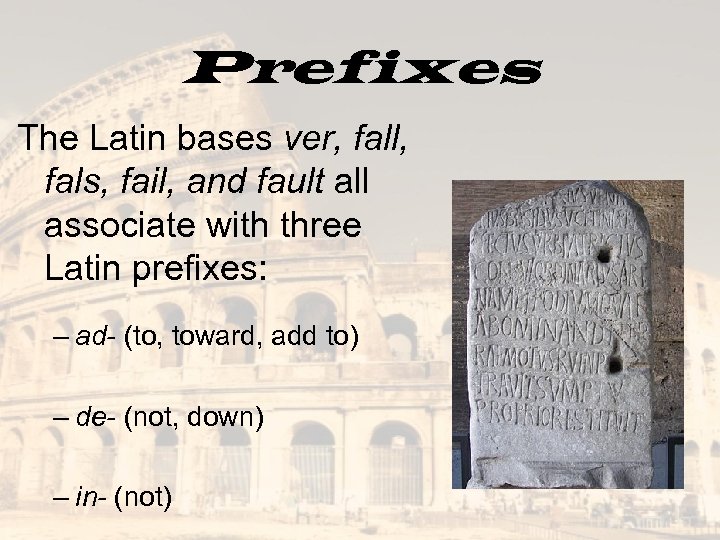 Building Vocabulary from Word Roots Lesson 9 Latin