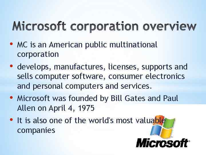 MC is an American public multinational