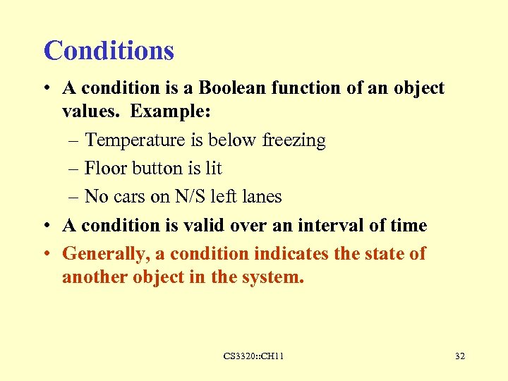 OBJECT-ORIENTED ANALYSIS Chapter 11 CS 3320 CH