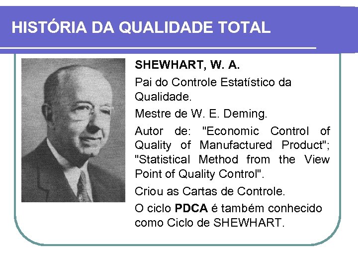 NOÇÕES SOBRE A GESTÃO DA QUALIDADE TOTAL