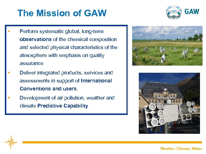 WMO Requirements of the Global Atmosphere Watch