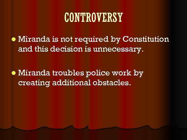 MIRANDA RIGHTS Origins Influence Herman Y Derbushev