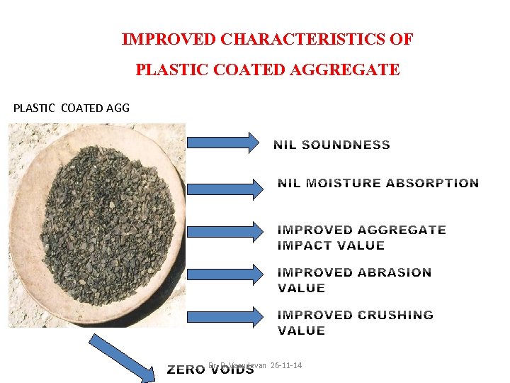 Use of plastic waste in construction of Flexible