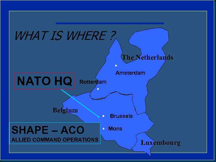 NATO Substance Nuance And Your Success Organization Structure