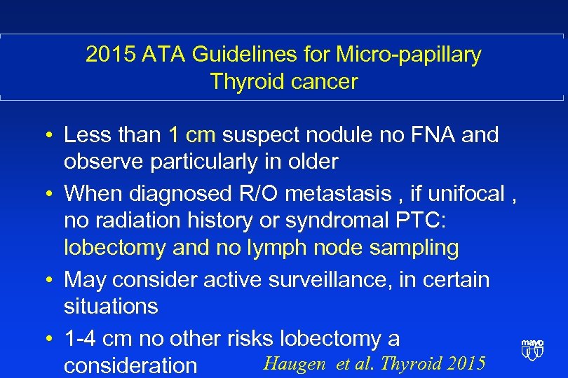 Increasing Diagnosis of Micro-Papillary Thyroid Cancer 1 cm