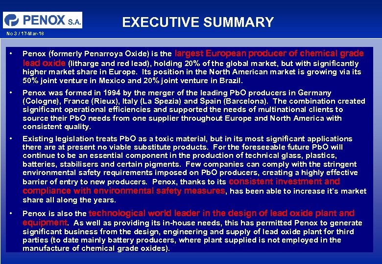 No 1 17 -Mar-18 PENOX — GROUP