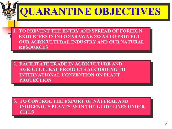 BRIEFING GUIDELINES ON PROCEDURES FOR APPLICATION OF IMPORT