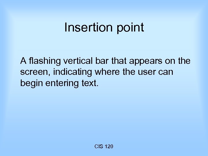 COMPUTER CONCEPTS Vocabulary Chapter 1 Using Computers Essential