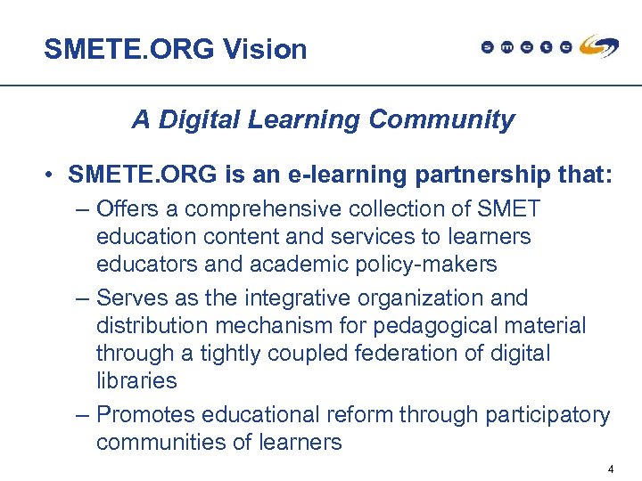 SMETE ORG and the National SMETE Digital Library