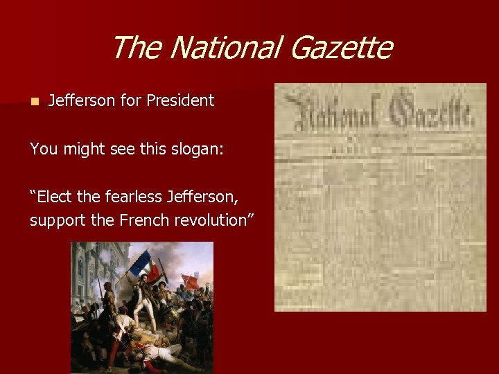 Campaign 1796 Thomas Jefferson vs John Adams