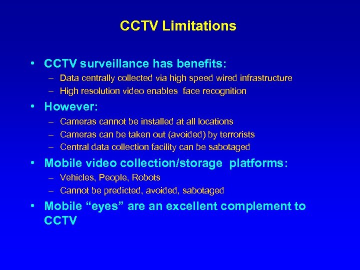 Urban defense using mobile sensor platforms surveillance protection