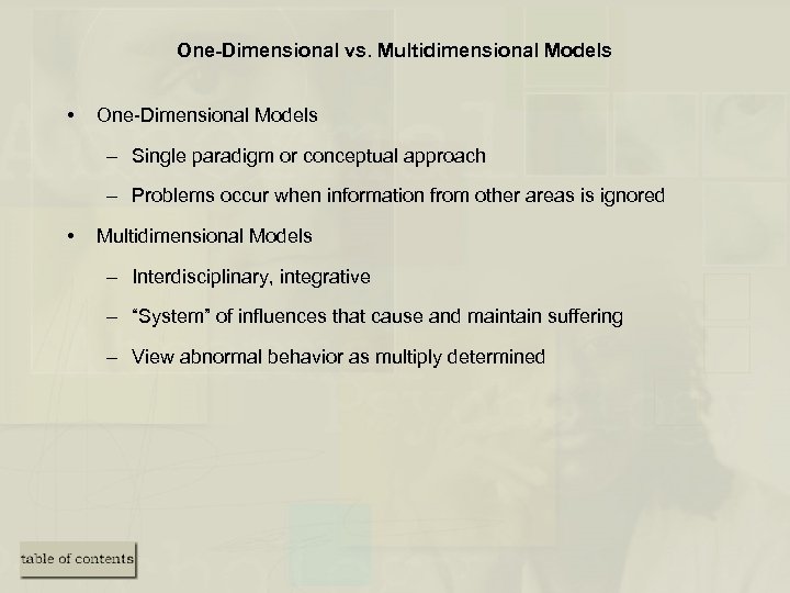 Integrated Approach to Psychopathology Chapter 2 What