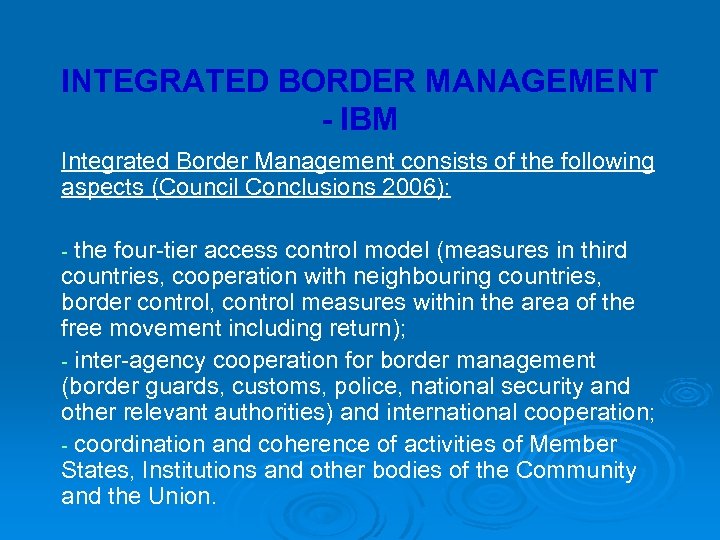 Workshop on Implementation of the Schengen Action Plan