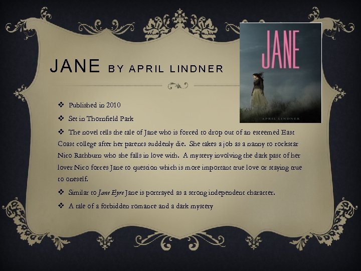 JANE EYRE By Charlotte Brontë CAST OF