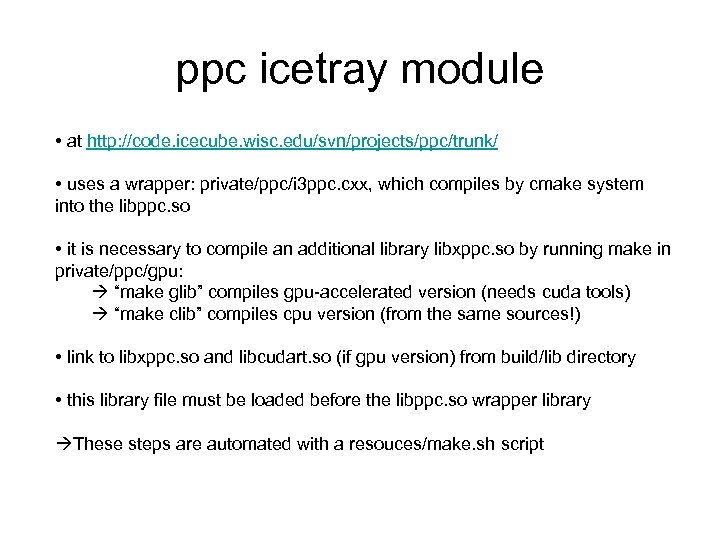Ice Cube simulation with PPC photon propagation code
