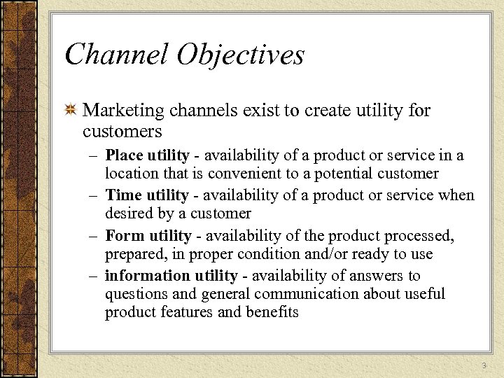 Chapter 12 Global Marketing Channels and Physical Distribution
