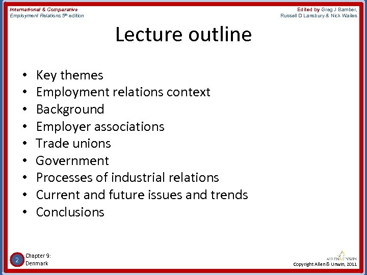 5 TH EDITION INTERNATIONAL COMPARATIVE EMPLOYMENT RELATIONS