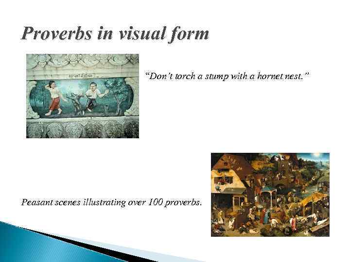 Interpretation of English Proverbs The