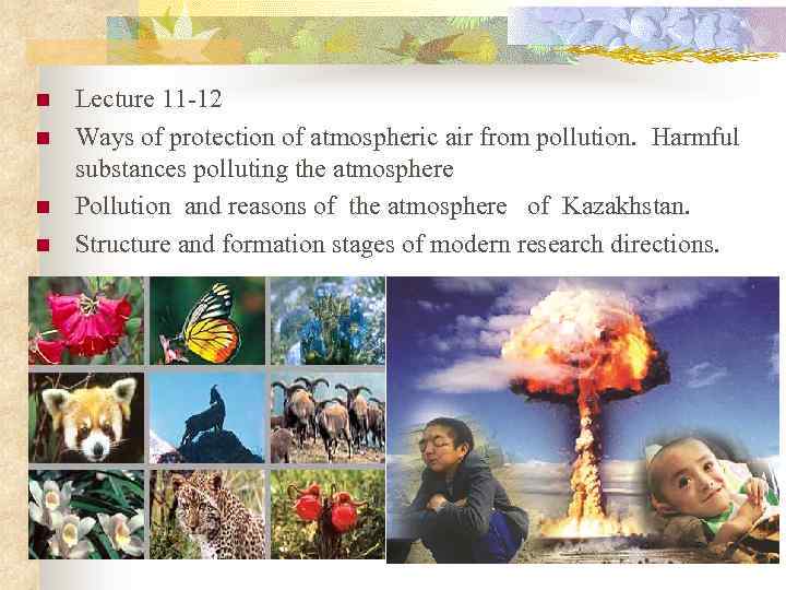 n n Lecture 11 -12 Ways of protection