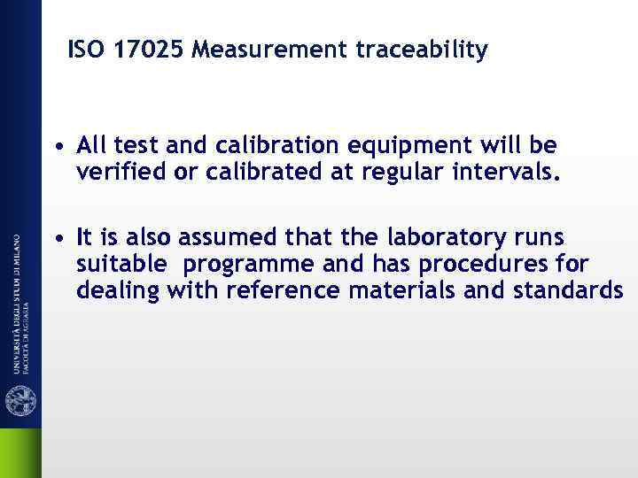 Ensuring effective laboratory control Saverio Mannino University