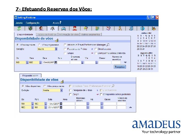 1 Acessando o Amadeus Selling Platform Vista