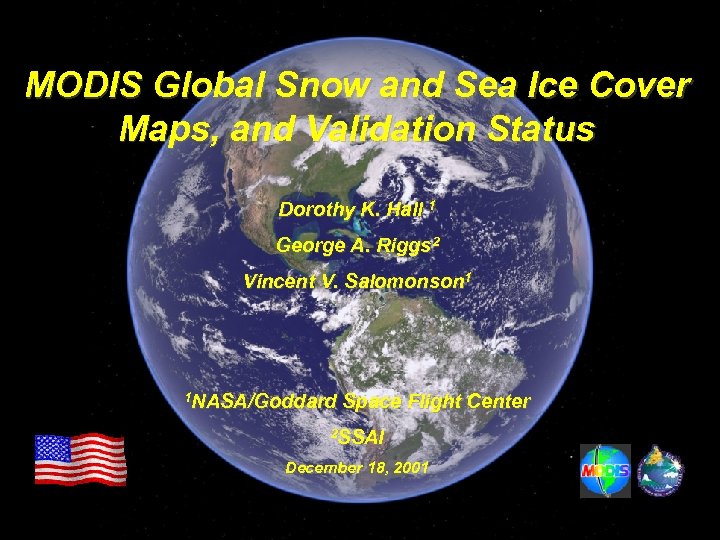 MODIS Global Snow and Sea Ice Cover Maps
